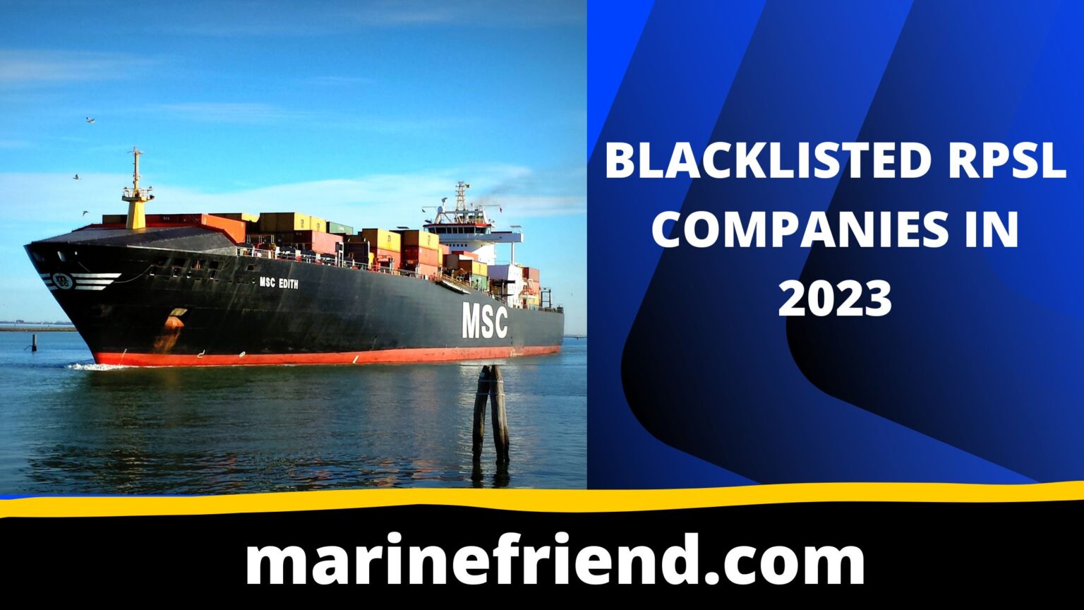 Blacklisted rpsl companies 2023 PART-1 marine friend by merchant navy ...