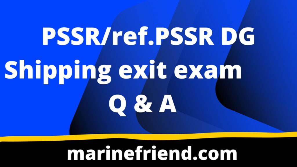 pssr exit exam mcq part 5